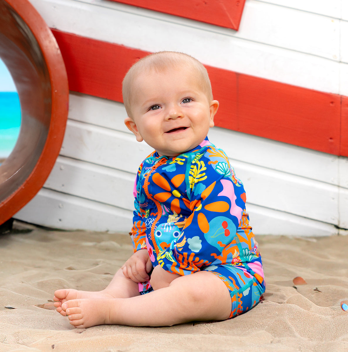 Sparkling Fish Baby One Piece Sunsuit – Krio Color