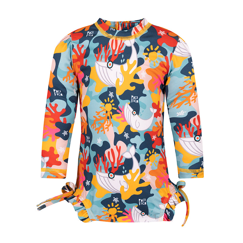 Pacifica Girls Long Sleeve One Piece Swimsuit | Krio + Color – Krio Color