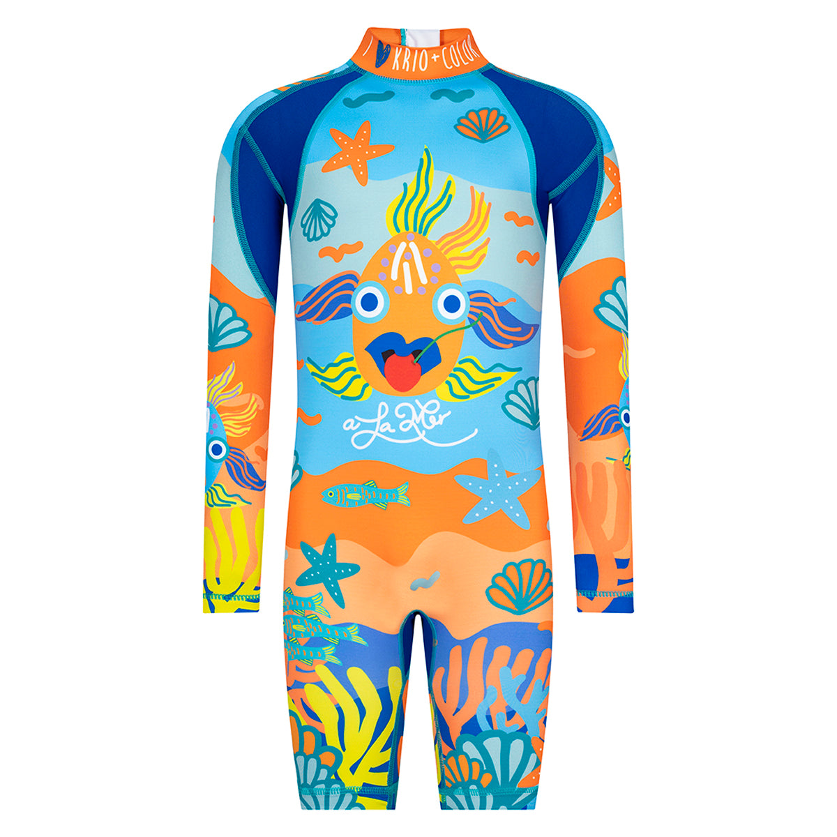 Sparkling Fish Long Sleeve Sunsuit - UV Swimwear | Krio + Color – Krio ...